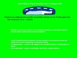 Psychology, Sigmund Freuds' Psychoanalytic Theory | PPT