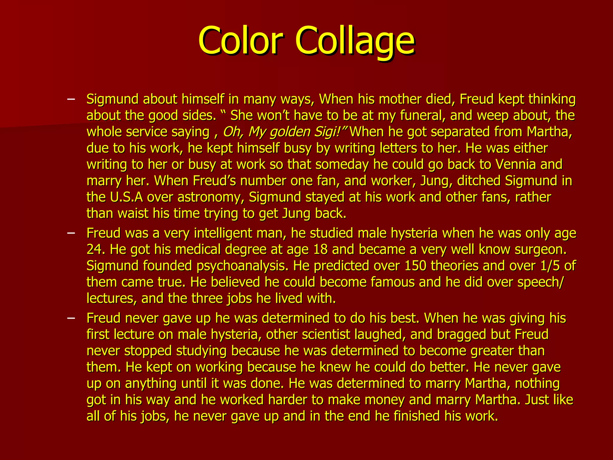 Sigmund Freud | PPT