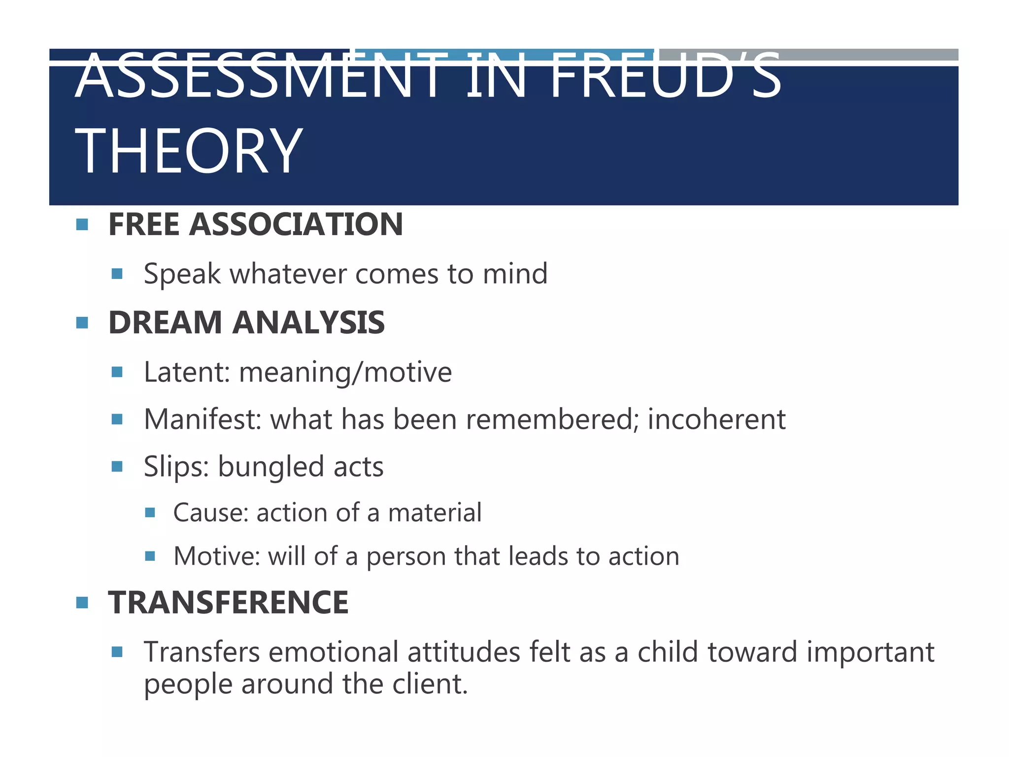 Sigmund Freud's Personality Theory | PPTX