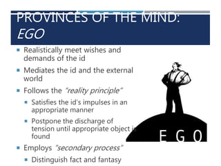 Sigmund Freud's Personality Theory | PPTX