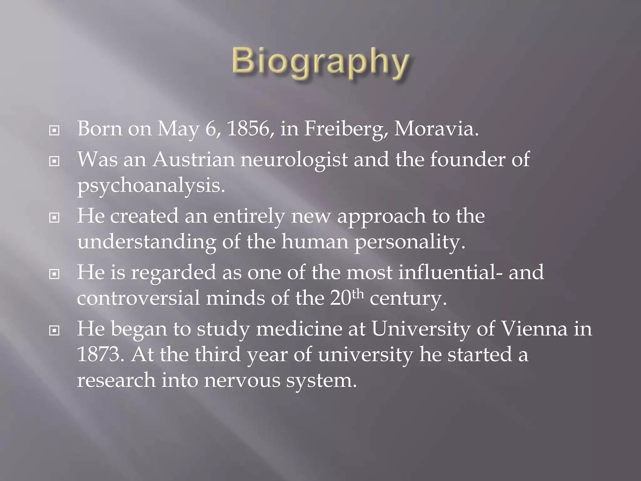 Sigmund Freud Sex Theory Pptx Ppt