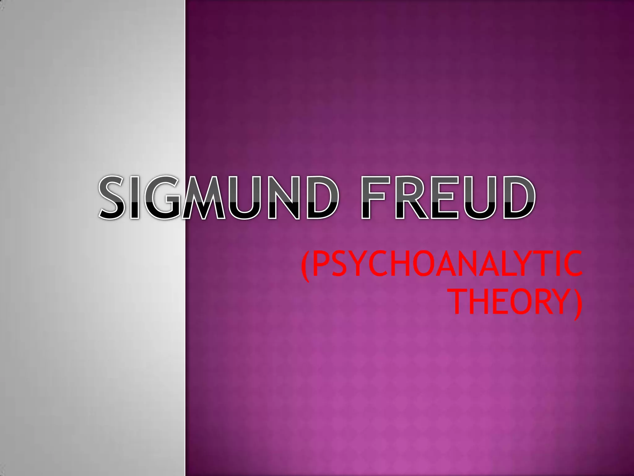 Sigmund freud sociology (psychoanalysis theory) | PPTX | Parenting Babies and Toddlers | Parenting