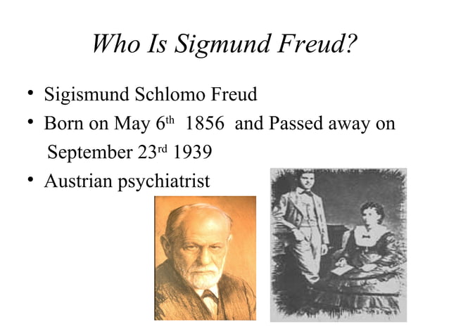 Sigmund Freud And | PPT
