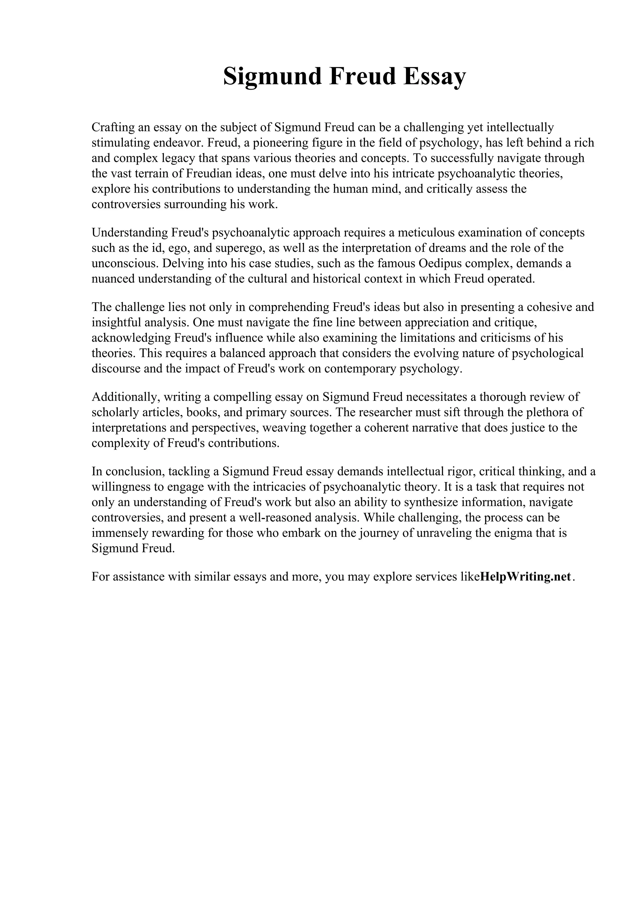 Sigmund Freud Essay.pdf