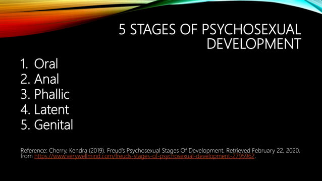 SIGMUND FREUD PSYCHOSEXUAL STAGES OF DEVELOPMENT AND PARTS OF HUMAN ...