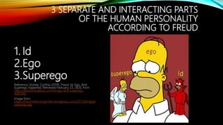 SIGMUND FREUD PSYCHOSEXUAL STAGES OF DEVELOPMENT AND PARTS OF HUMAN ...