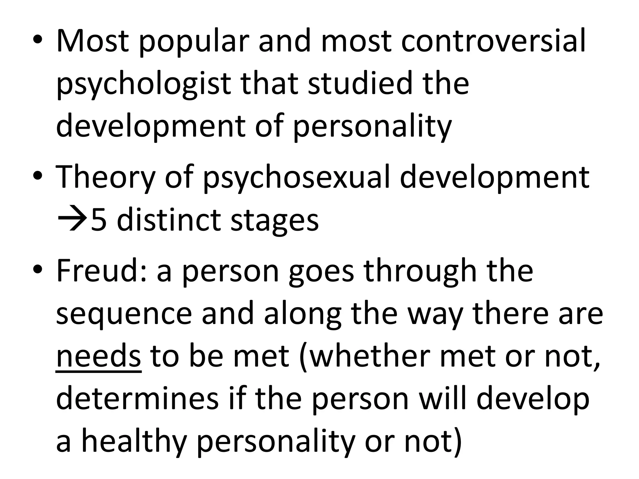 Sigmund freud’s psychoanalytic theory | PPTX