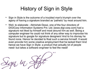 Sign In Style | PPT