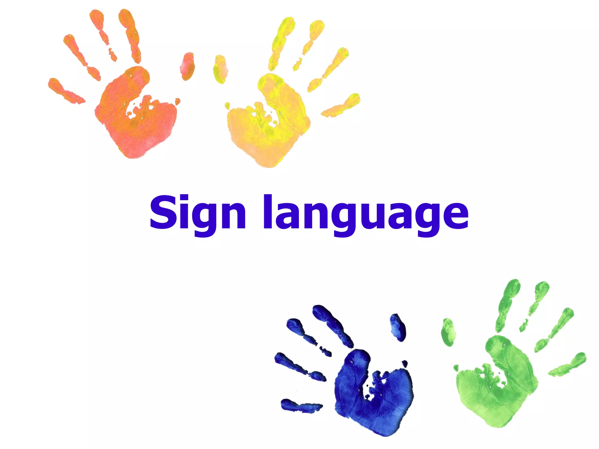 Sign Language | PPT