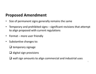zMOD: Proposed Sign Amendment | PPT