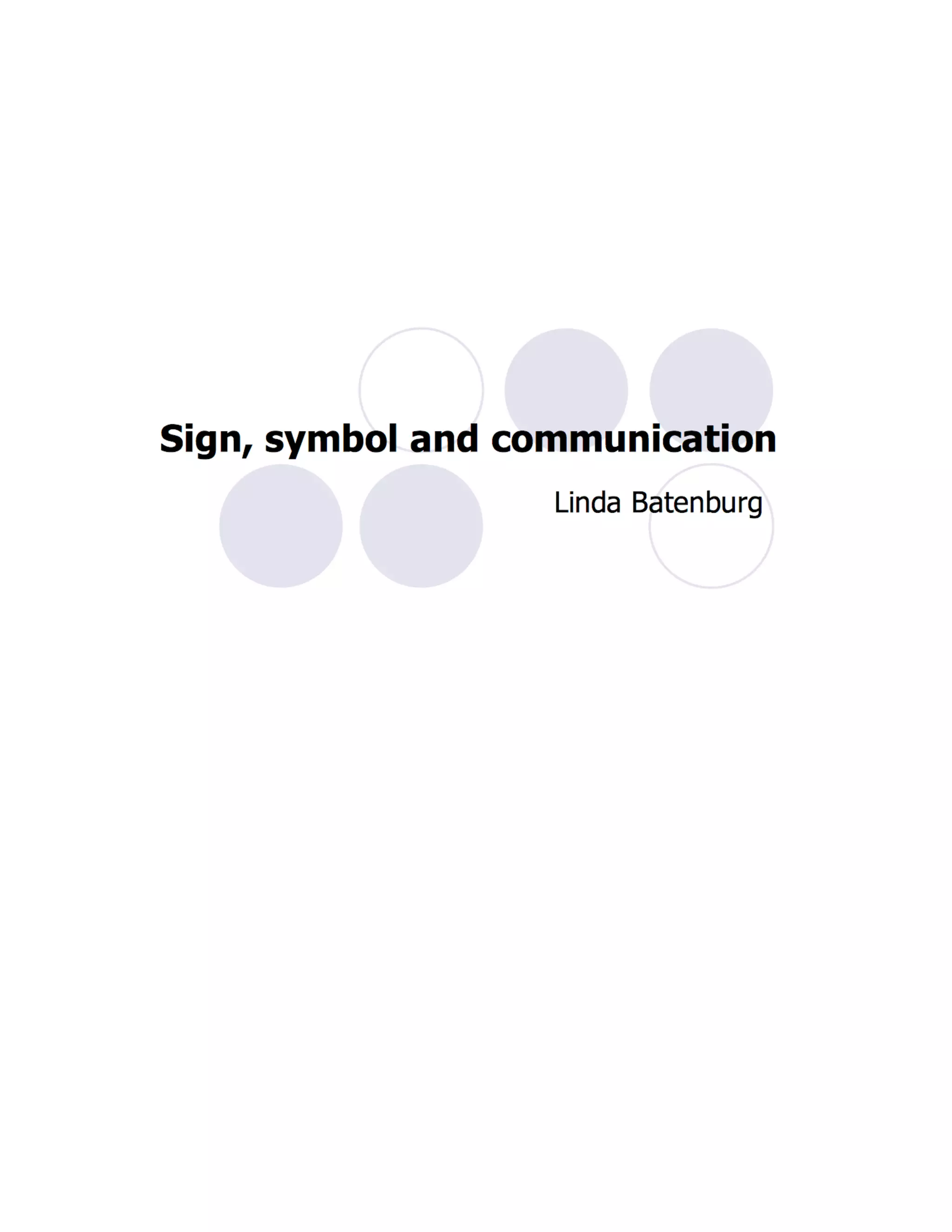 Sign Symbol And Communication Pdf Business Business And Finance