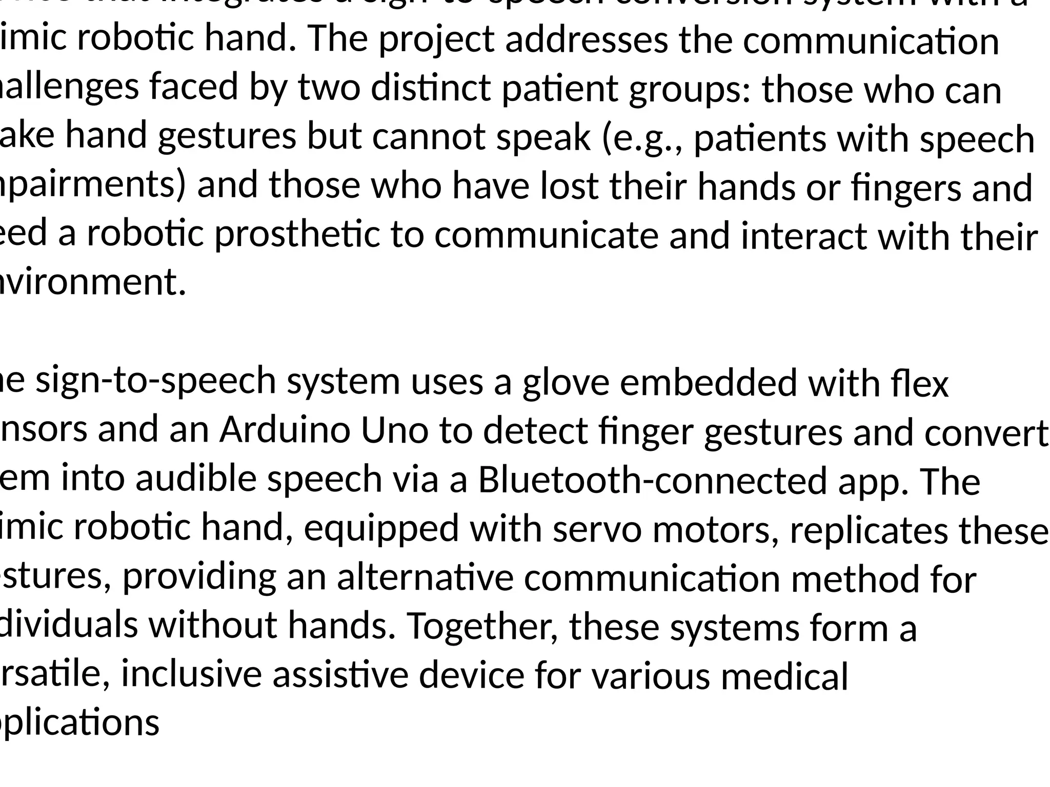 Sign-to-Speech Conversion System with Mimic Robotic Hand.pptx