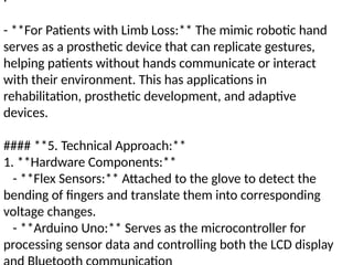 Sign-to-Speech Conversion System with Mimic Robotic Hand.pptx