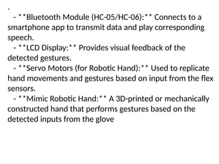 Sign-to-Speech Conversion System with Mimic Robotic Hand.pptx