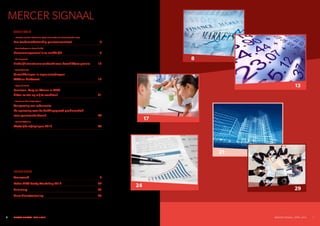 Mercer Signaal april 2012 | PDF