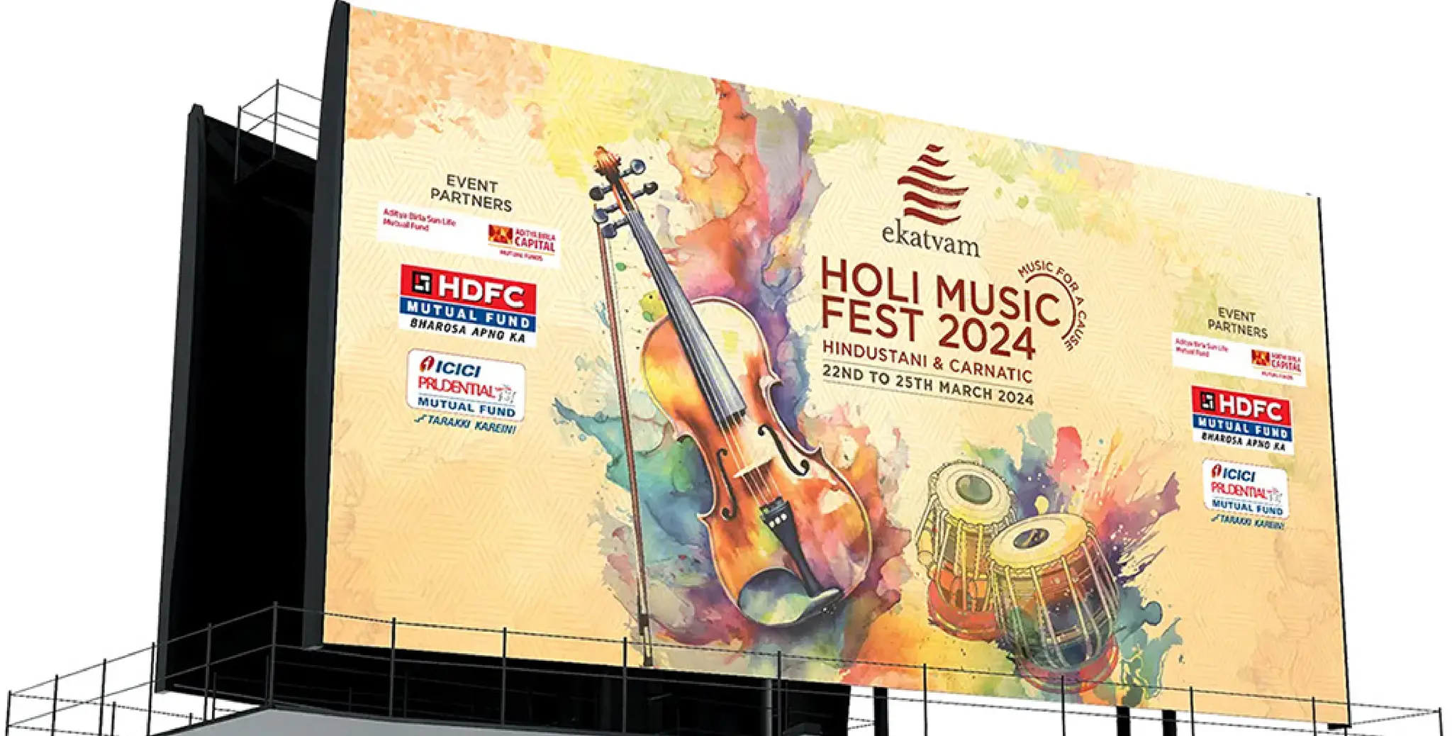 BACKDROP DESIGN FOR OUR PRESTIGIOUS CLIENT - A MUSICAL EVENT | PPT