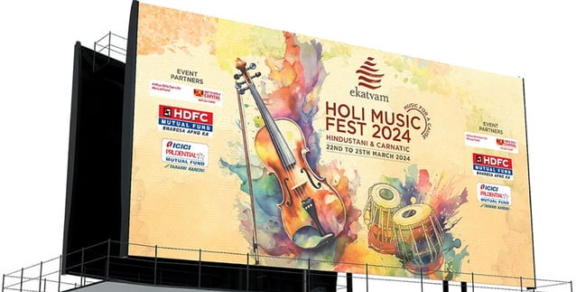 BACKDROP DESIGN FOR OUR PRESTIGIOUS CLIENT - A MUSICAL EVENT | PPT