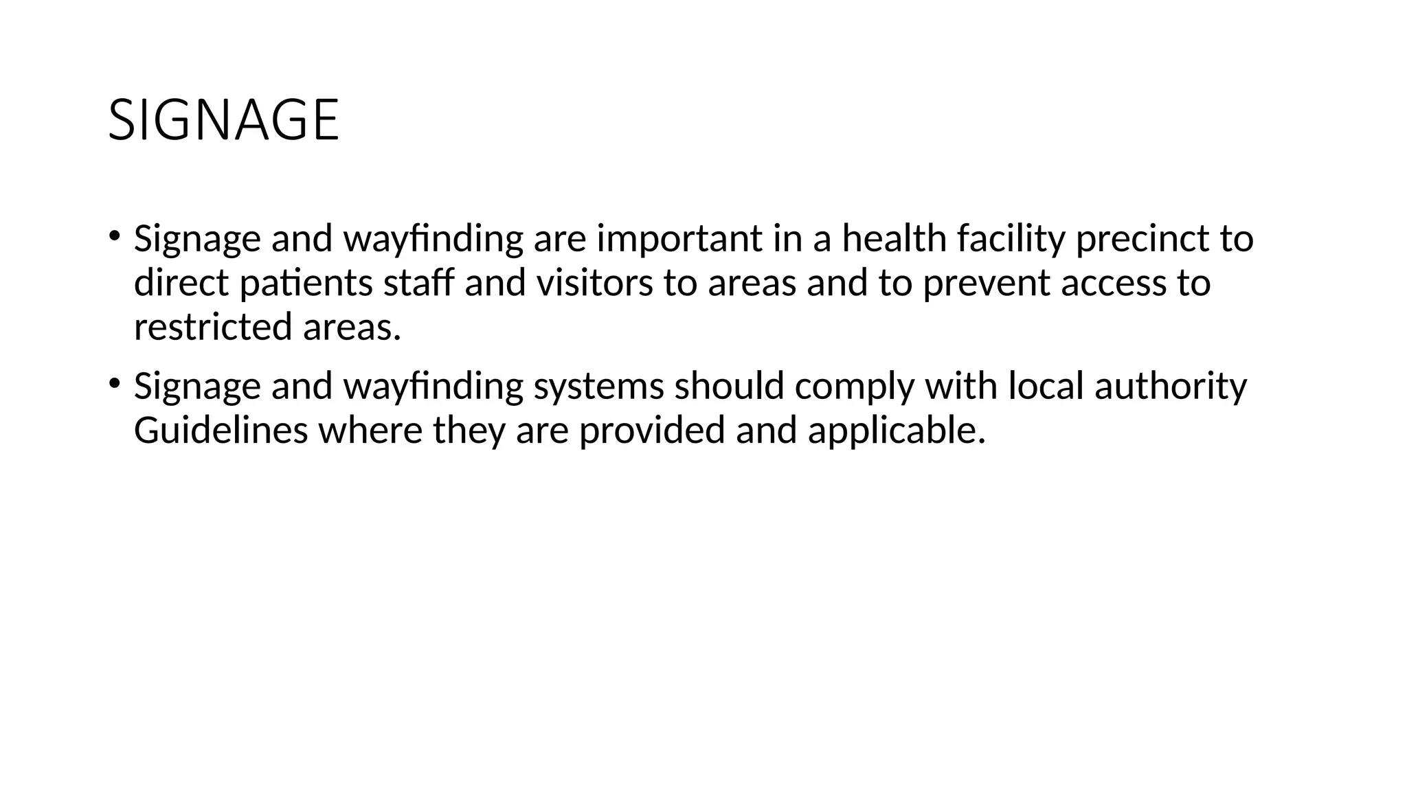 SIGNAGE.pptx in infection prevention in healthcare | PPTX