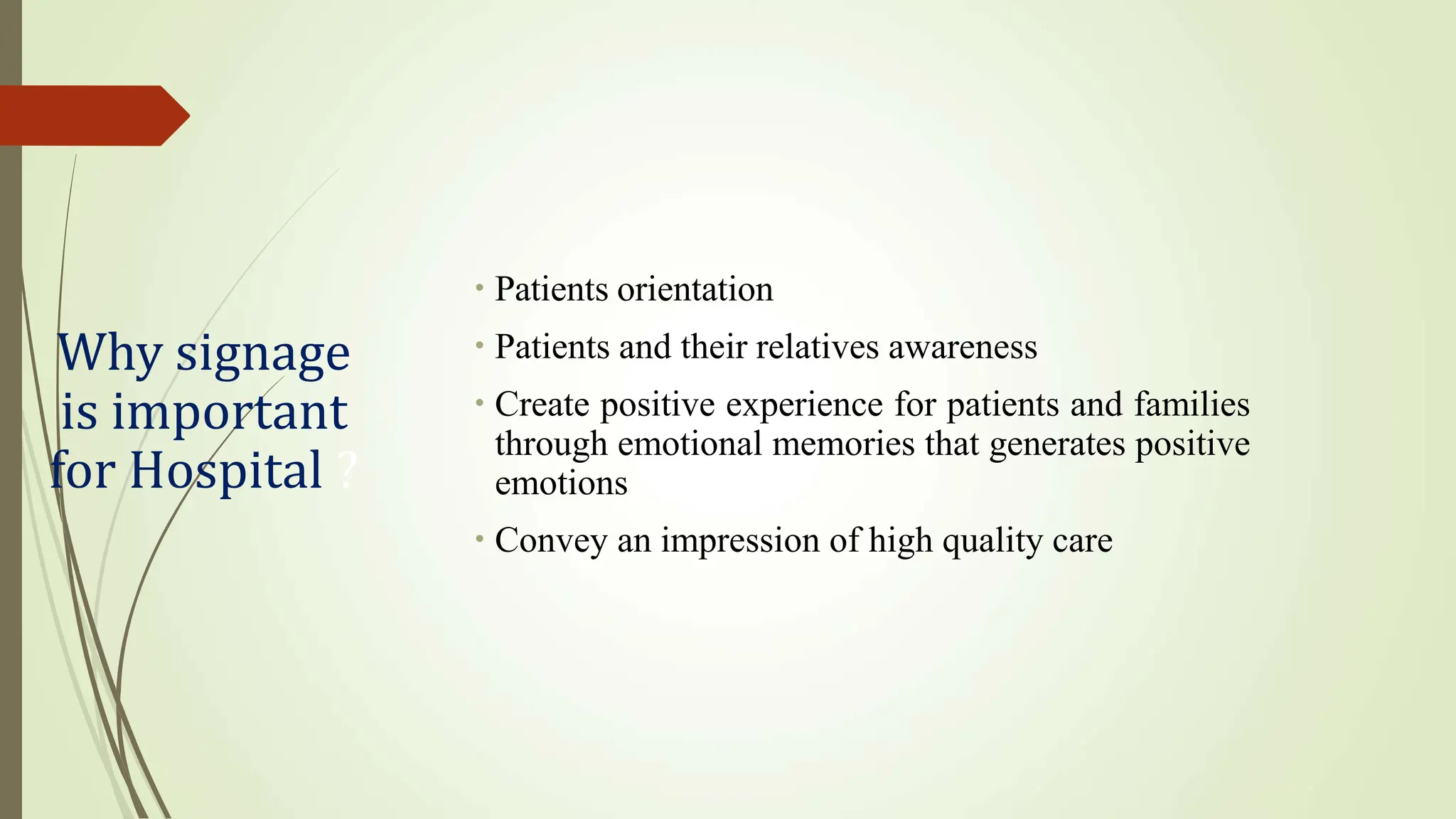 SIGNAGE for Hospital and Healthcare service | PPT