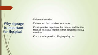 SIGNAGE for Hospital and Healthcare service | PPT