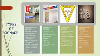 SIGNAGE for Hospital and Healthcare service | PPT