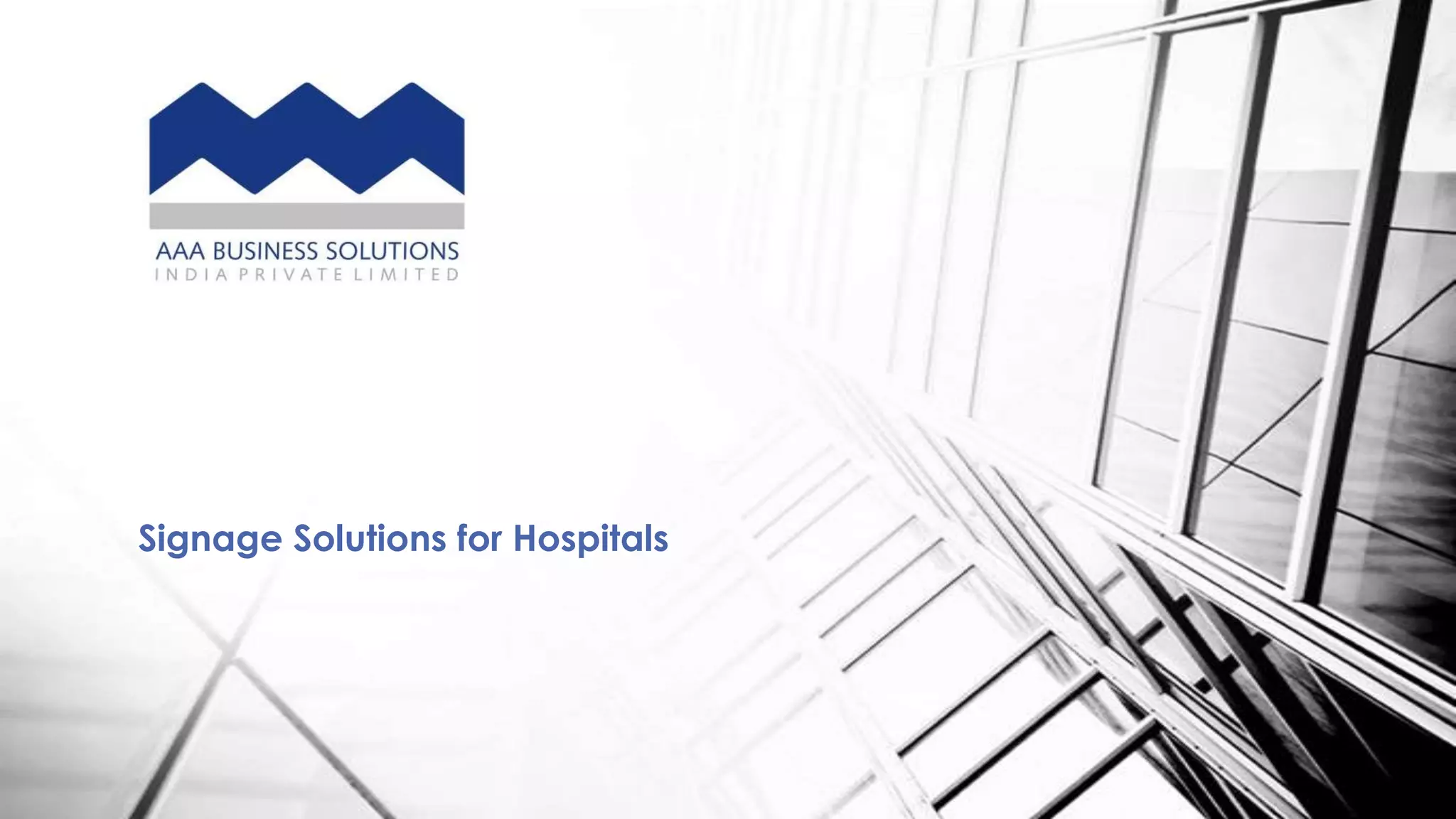 Signage for Hospitals | PPSX