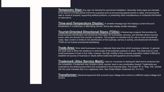 Signage glossary | PPT