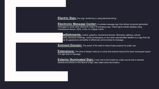 Signage glossary | PPT