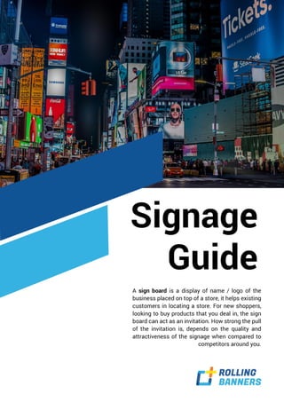 Signage Design Guide | PDF | Business Administration | Business