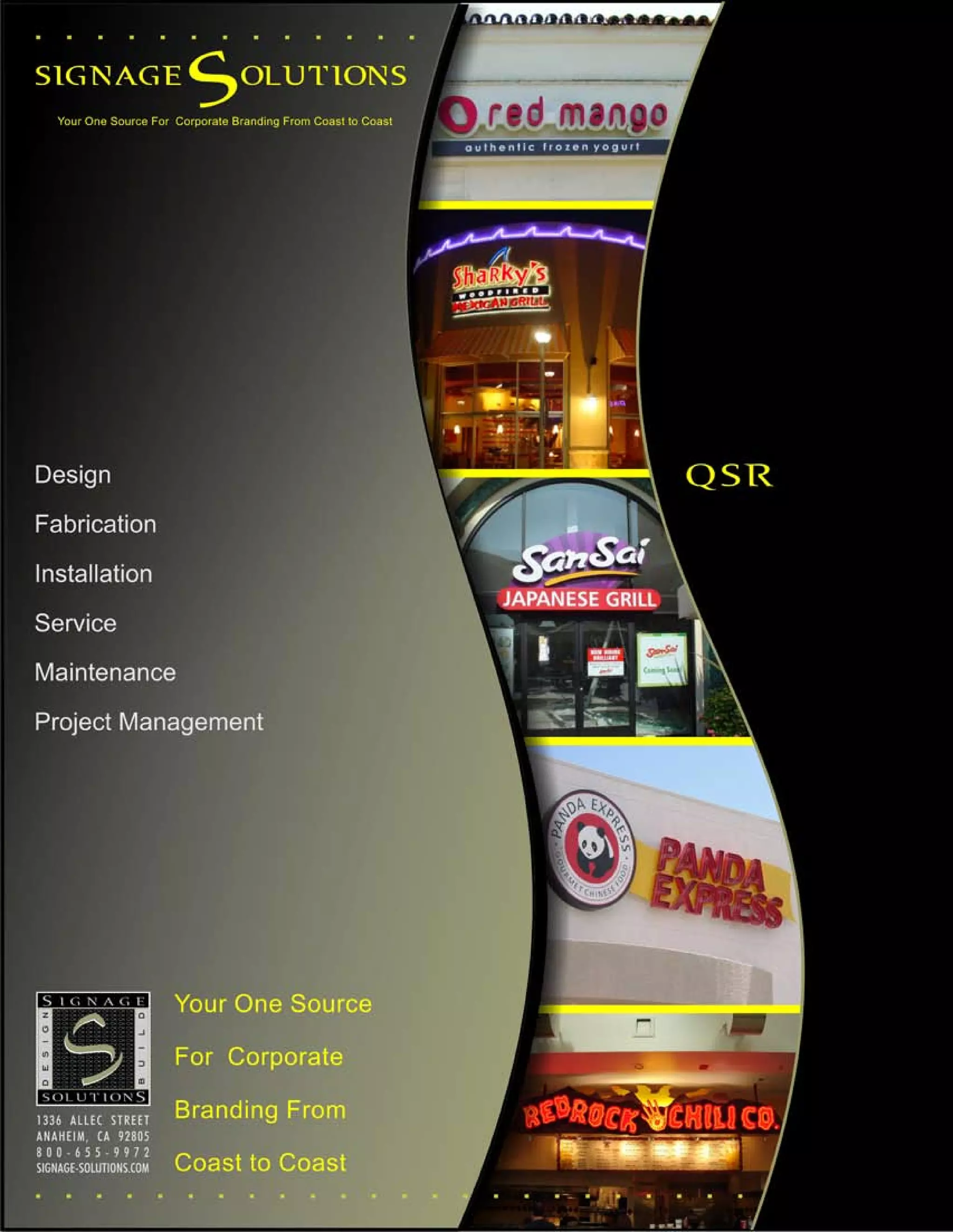 Signage Solutions E Brochure | PDF