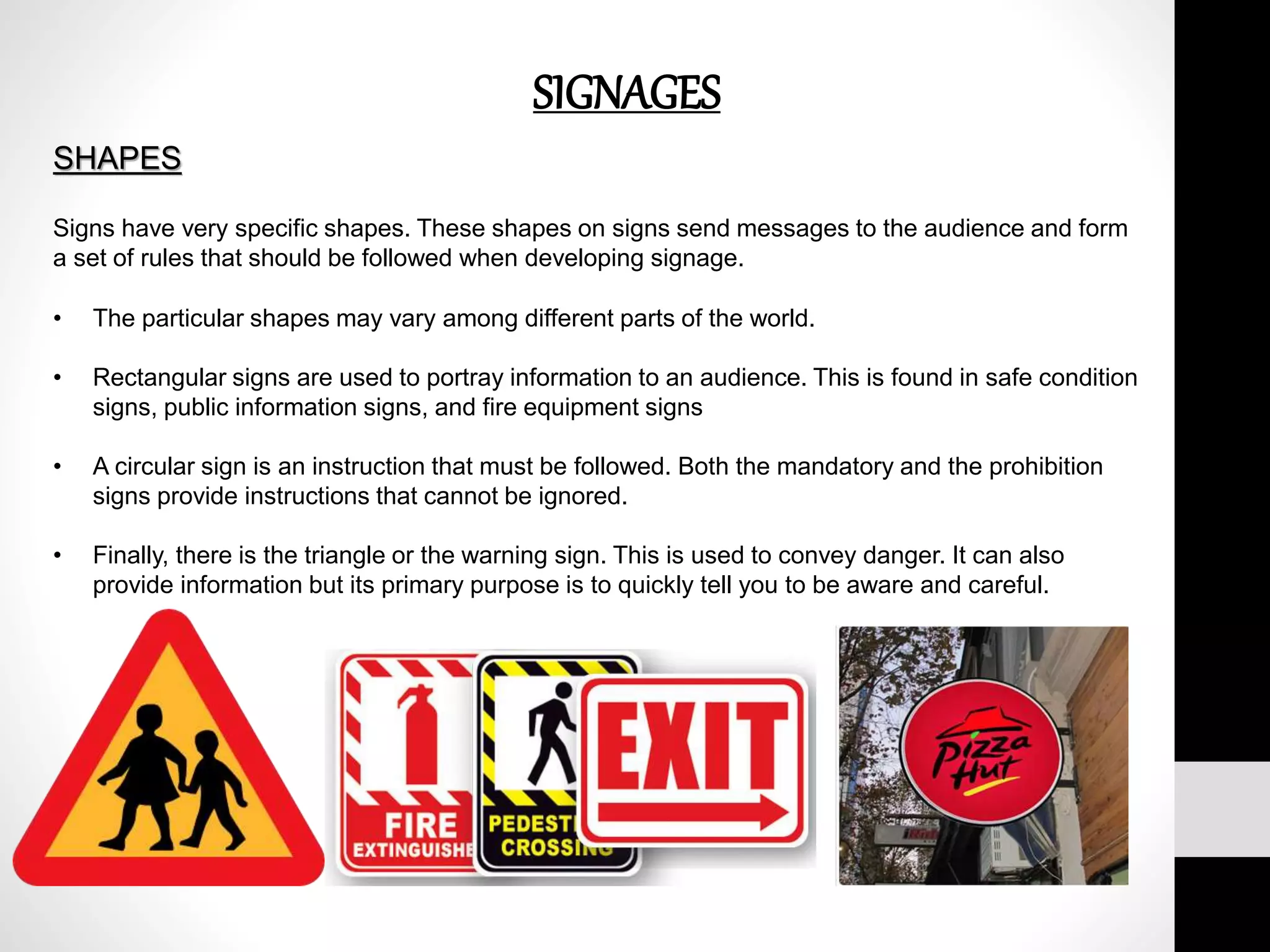 Signages report | PPTX