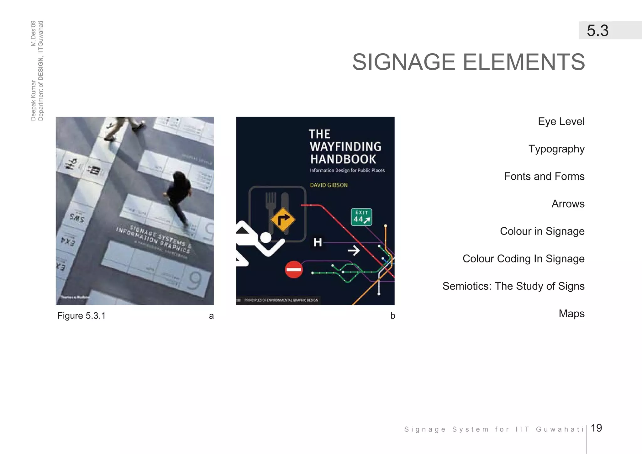 Signage system at IIT Guwahati, Thesis Report | PDF