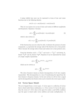 Signal Processing Introduction using Fourier Transforms | PDF