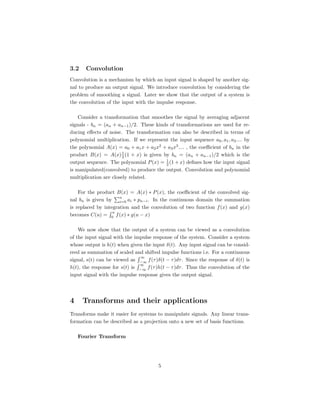 Signal Processing Introduction using Fourier Transforms | PDF
