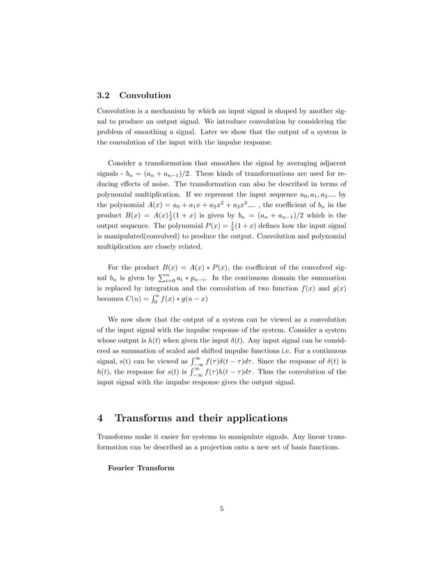 Signal Processing Introduction using Fourier Transforms | PDF