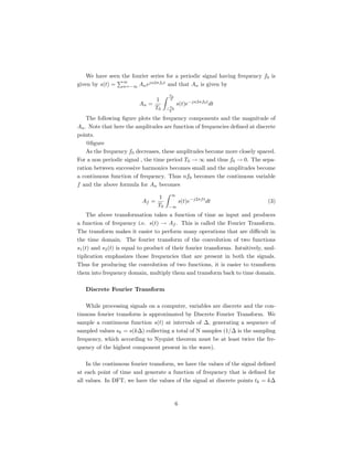 Signal Processing Introduction using Fourier Transforms | PDF