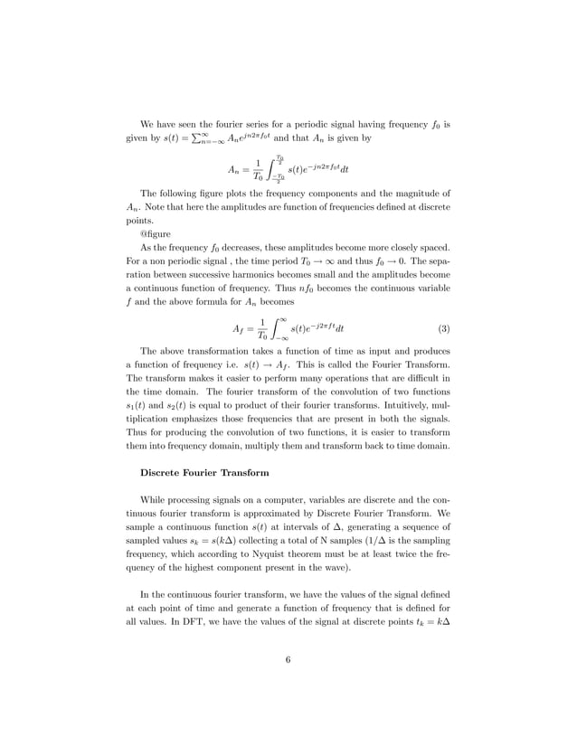 Signal Processing Introduction using Fourier Transforms | PDF