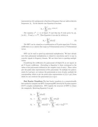 Signal Processing Introduction using Fourier Transforms | PDF