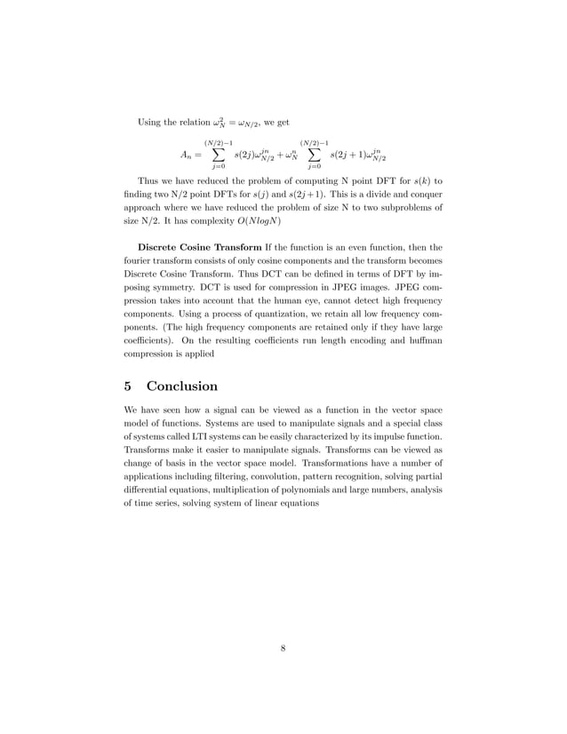 Signal Processing Introduction using Fourier Transforms | PDF