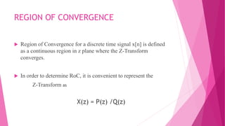 Z TRRANSFORM | PPT
