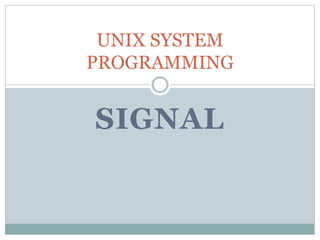 Signal | PPTX | Programming Languages | Computing