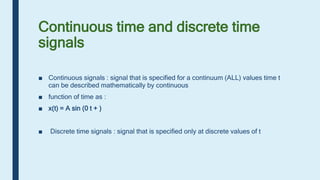 Signal analysis | PPTX
