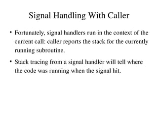 Signal Stacktrace | PPT