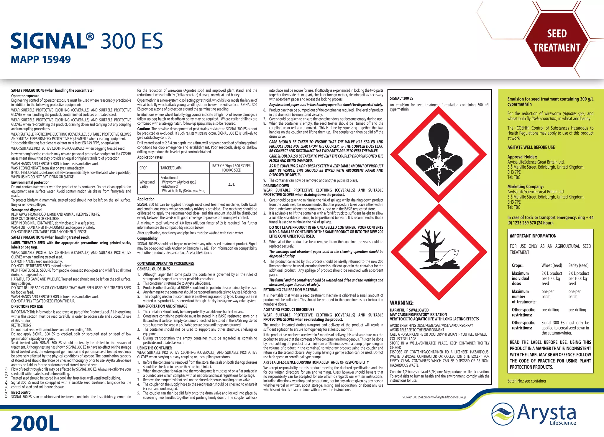 Signal 300 es label | PPT