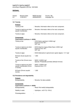 Signal 300 es msds | PDF