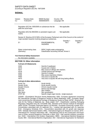 Signal 300 es msds | PDF
