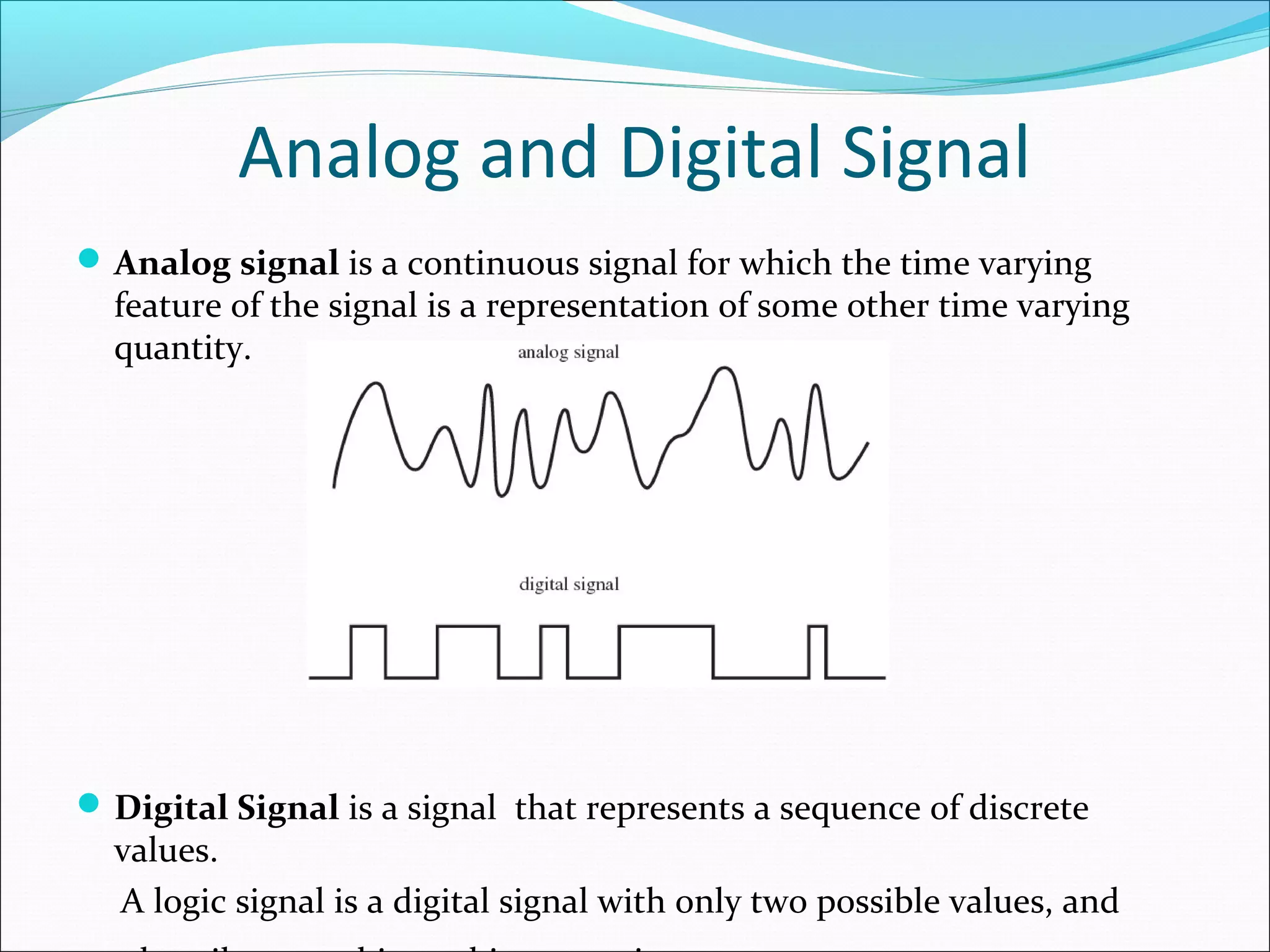 Signal classification of signal | PPT
