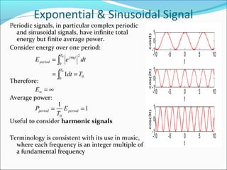 Signal classification of signal | PPT