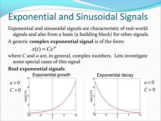 Signal classification of signal