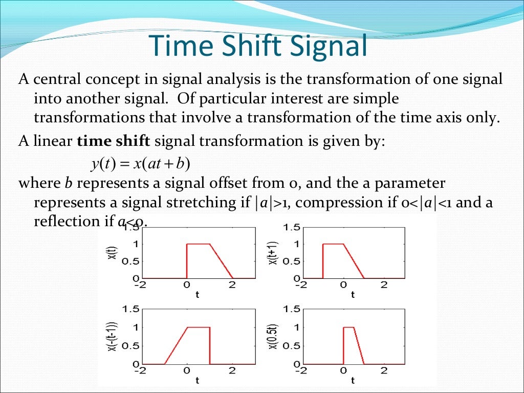Signal classification of signal